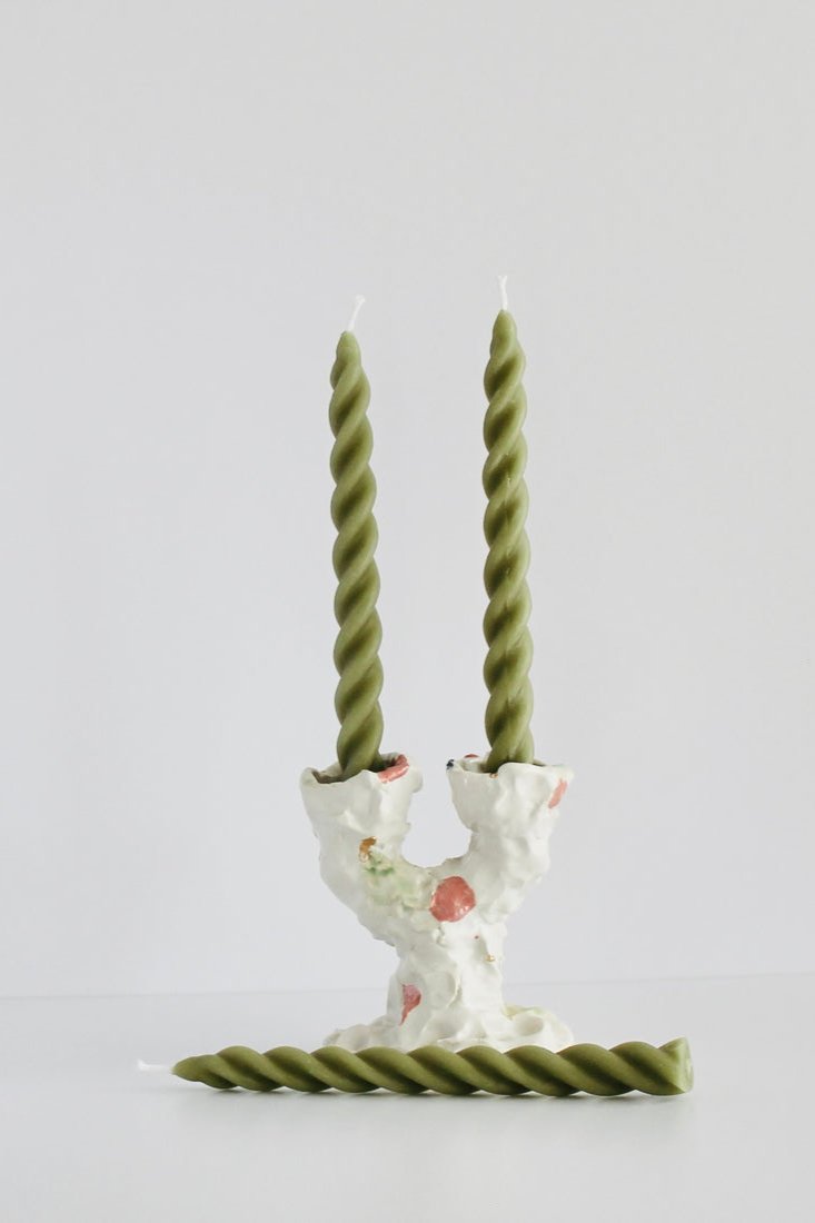 Spiral Beeswax Taper Candles - Sage – Little Triffids Flowers