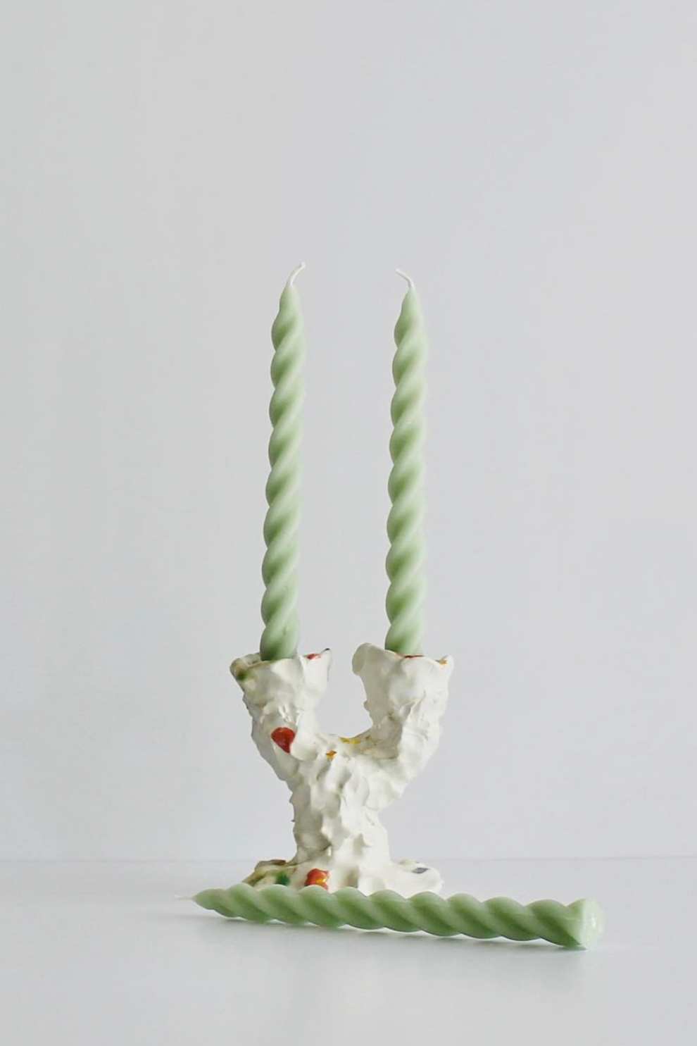 Spiral Beeswax Taper Candles - Mint – Little Triffids Flowers
