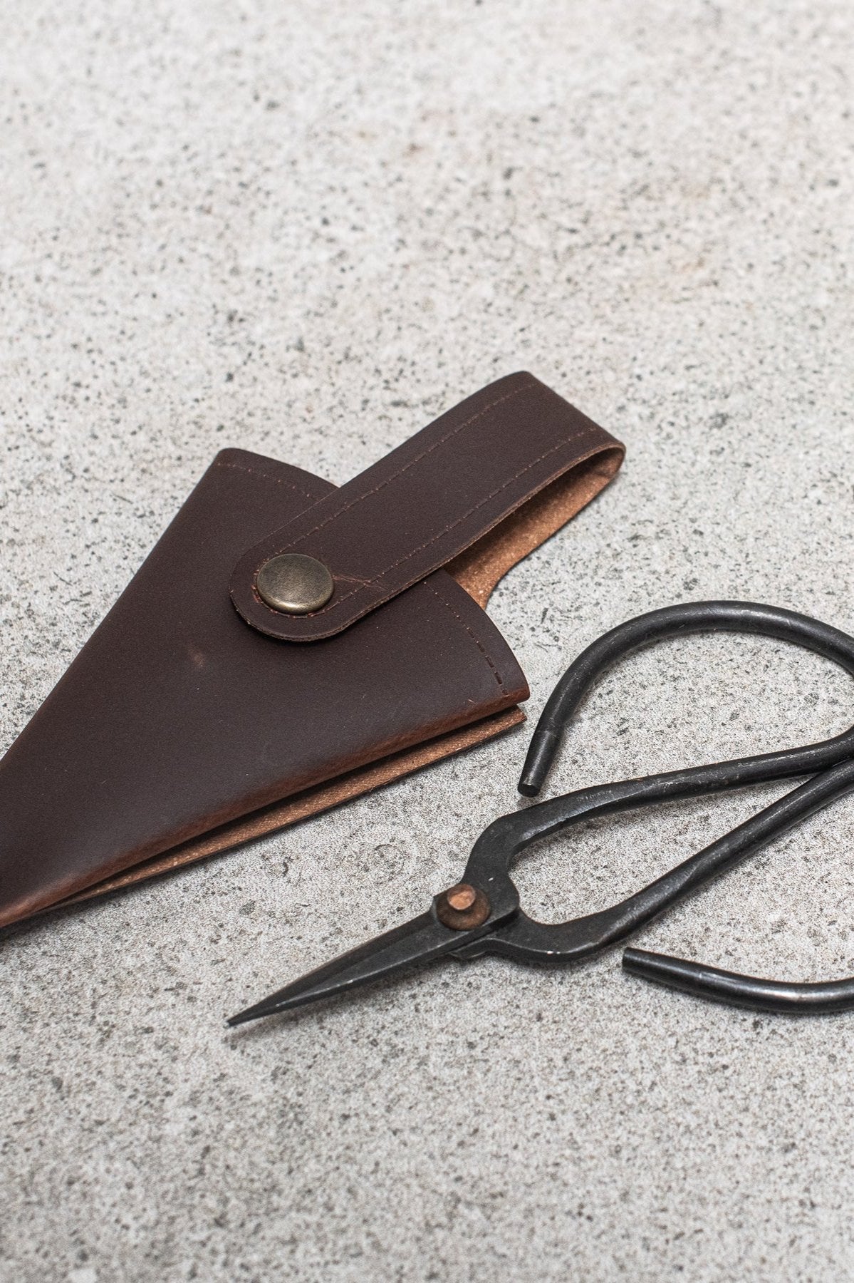 Mini scissors in leather pouch – Little Triffids Flowers